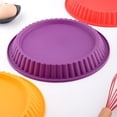 2PCS 10-Inch Silicone Pie Pan - Round Baking Molds for Strawberry Pie ...