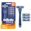 Gillette Sensor3 Three-Shaver Razor Handle Compatible with Sensor ...