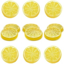 20 Pcs Imitation Lemon Slice Fake Lemons Slices Fruit Model Plastic ...