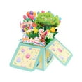 Artisanal Crafted Easters Celebration Card 3D Popup Eggs Tree Designs ...