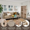 Room Dividers and Folding Privacy Screens 4 Panel 69 Inch Tall Portable ...