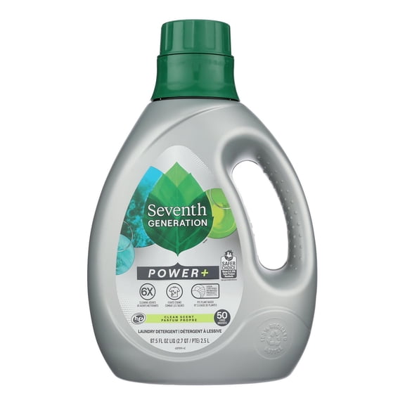 Seventh Generation - Liquid Laundry Power Clean Scent - Case of 4-87.5 ...
