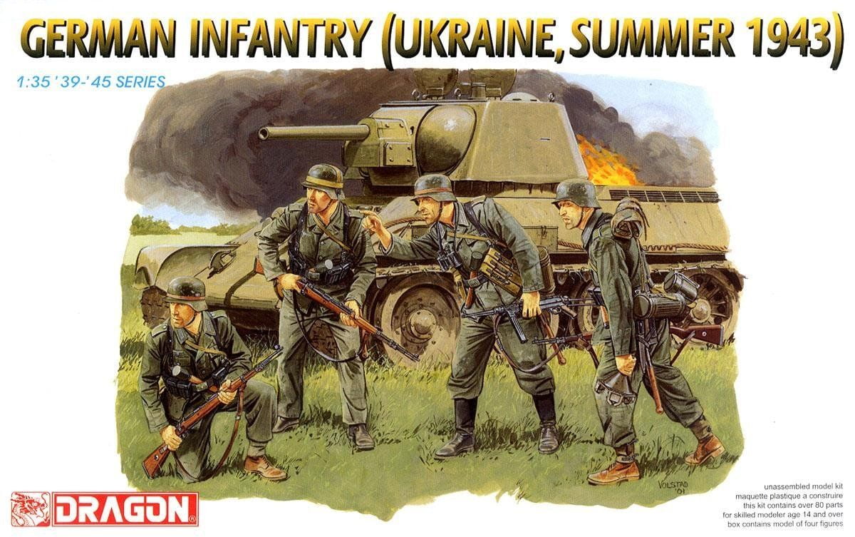 Dragon 6153 German Infantry Ukraine Summer 1943 1/35 Scale Plastic ...