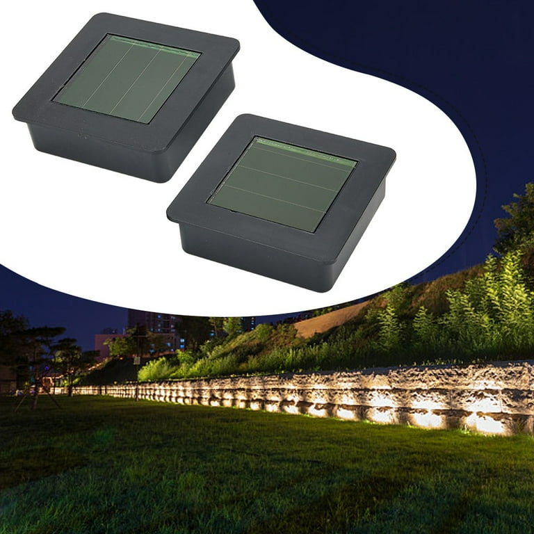 Solar Landscape Light Replacment Panels DIY Cedar Cube Solar Landscape