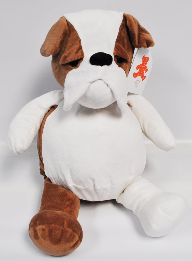 EB Embroider Buster Bulldog 16 Inch Embroidery Stuffed Animal - Walmart.com