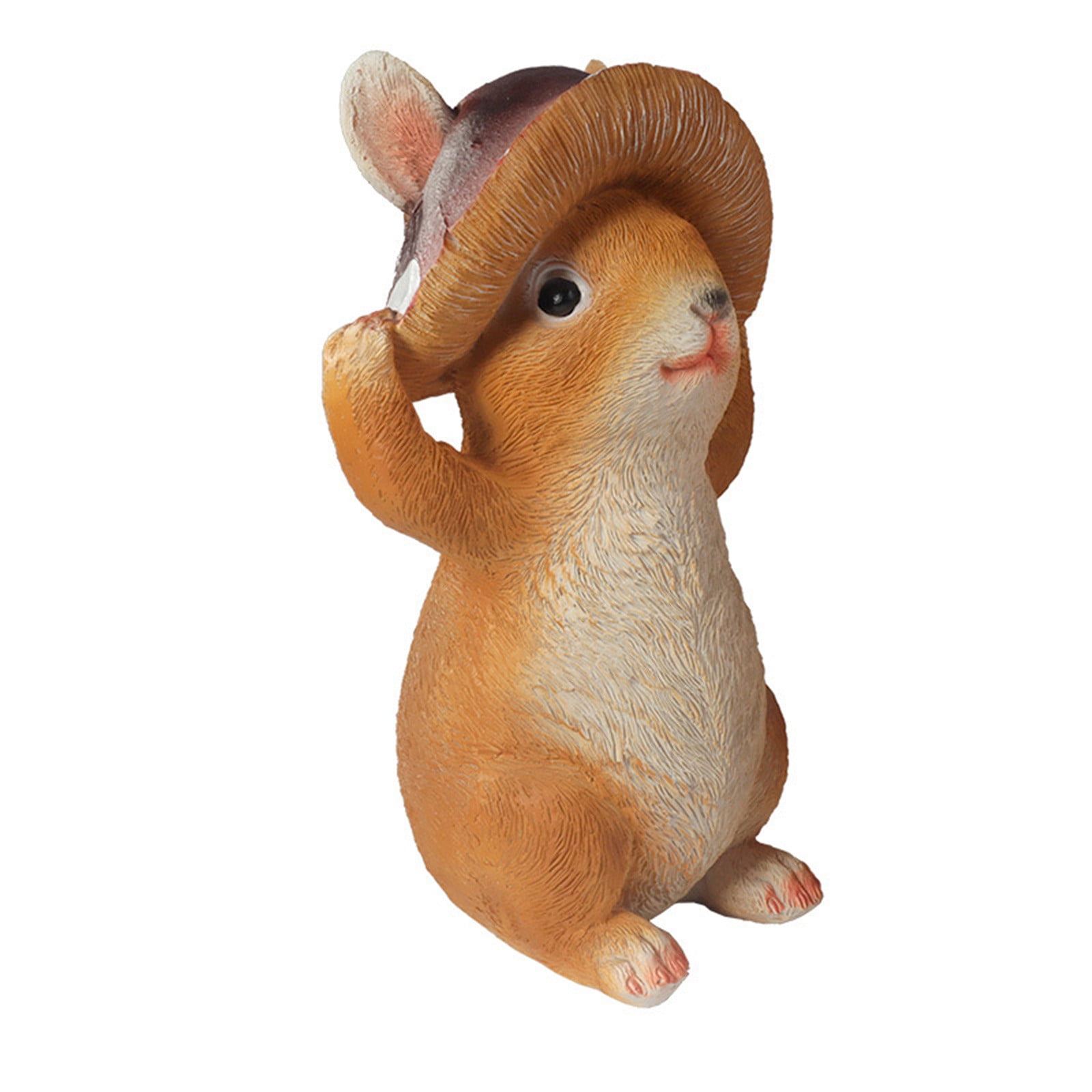 YZHM Garden Statues Rabbit Polyresin Cute Rabbits Animals Decorations ...