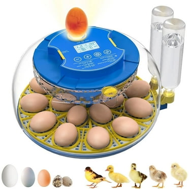 18 Egg Incubator with Automatic Turning, Humidity Control, LED Display, for Chicken, , Goose ...
