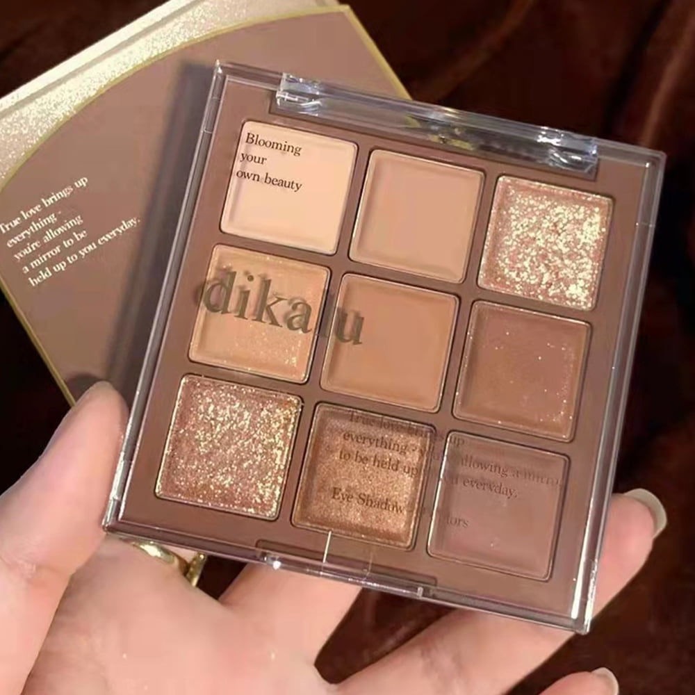 9 Colors Eyeshadow Palette Blendable Rich Colors With Velvety Texture ...