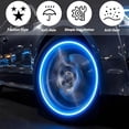 20 Pack Fluorescent Tire Valve Caps, Blue Glowing Luminous Valve Stems ...