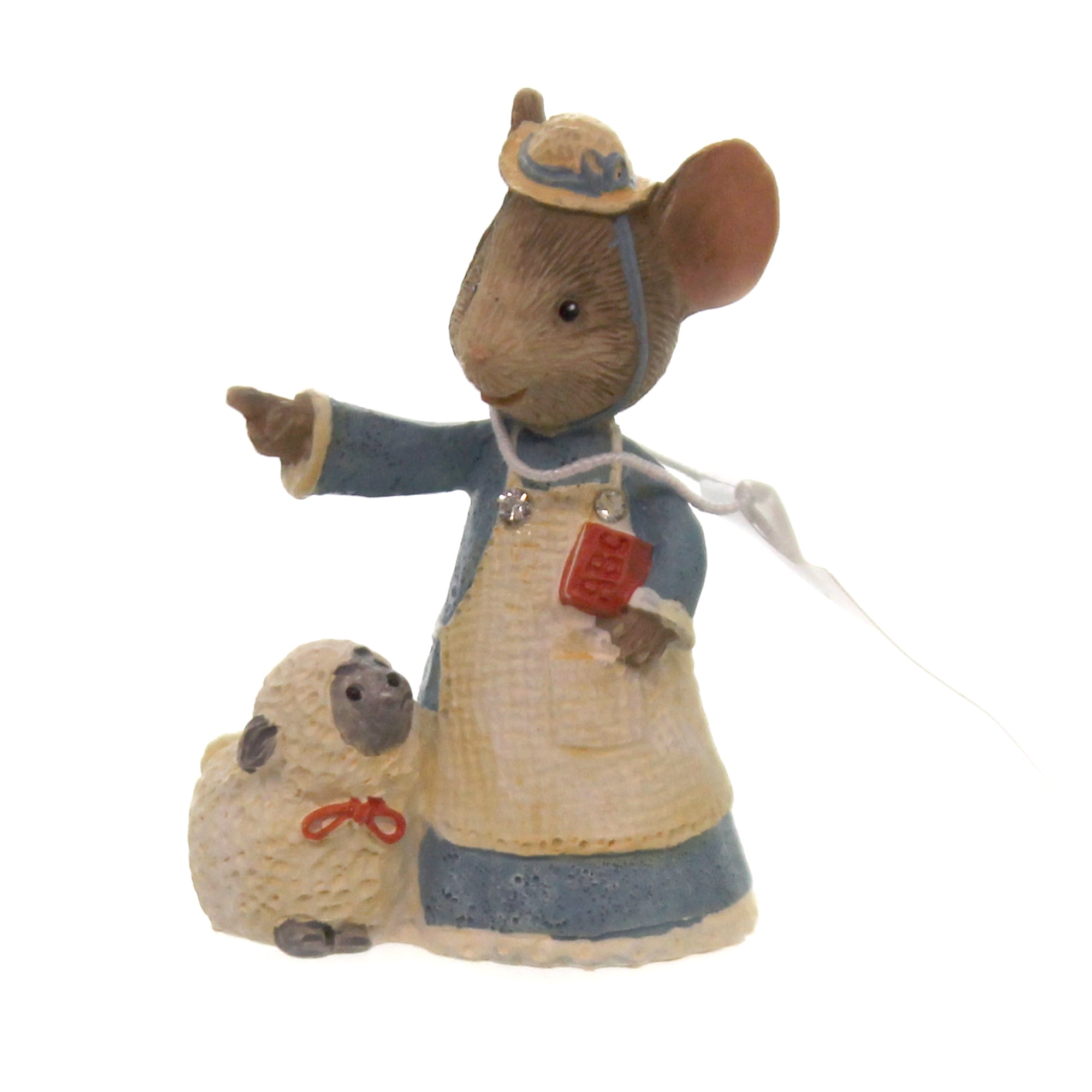 Figurine MARY HAD A LITTLE LAMB MOUSE Polyresin Tails With Heart ...