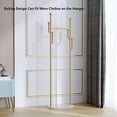 Freestanding Metal Coat Rack, Gold Frame with White Storage Shelf ...