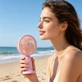 Adjustable Mini Handheld Rechargeable Portable Fans, Compact Desktop ...