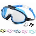 CCCHCY Children's Large Frame Waterproof and Anti Fog Swimming Goggles ...