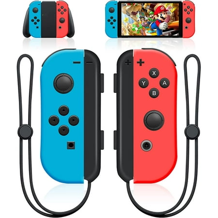Joy Con Controller Compatible for Switch, Wireless Replacement for Switch Joycon, Left and Right ...