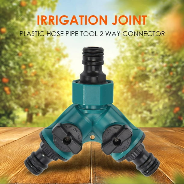 TB&W Practical Hose Pipe Splitter with 2 Valves Water Adapter for Water ...