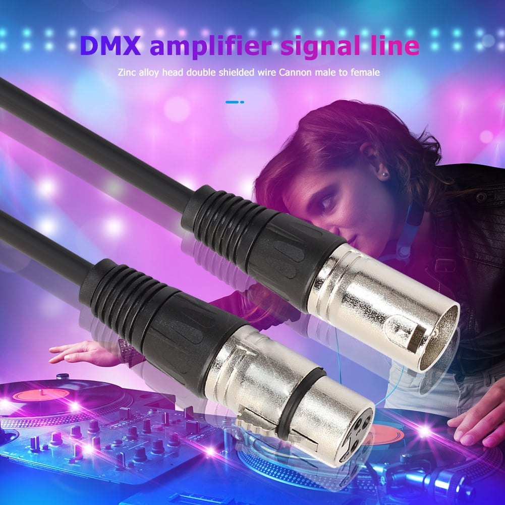 DMX Signal Cable Balanced Microphone Cable 3Pin DMX Stage Light ...