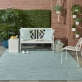 Nourison Positano Indoor/Outdoor Aqua 8' x 10' Area Rug, (8x10 ...