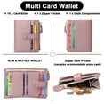 FALAN MULE Small Wallets for Women RFID Blocking Slim Bifold Leather ...