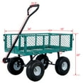 Steel Garden Cart, Heavy Duty 500 lbs Capacity, with Removable Mesh ...