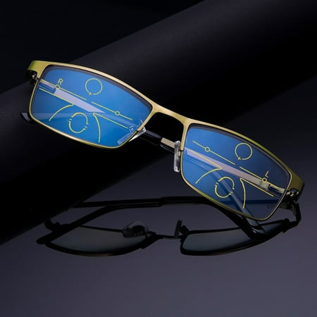 Progressive multi-focus reading glasses for men and women anti-Blu-ray ...