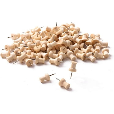 180 Wooden Push Pins Geometric Shape for DIY Craft Supplies Apparel ...