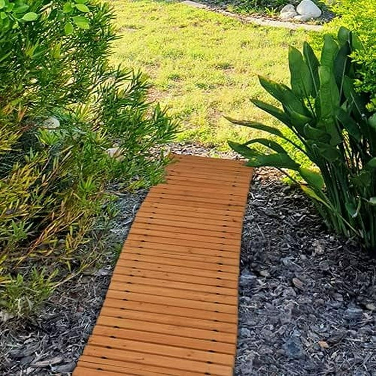 Inexpensive Roll Out Walkways Amazon.com : LZTQD Wooden Garden Pathway