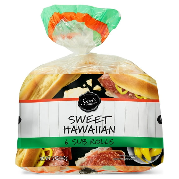 King's Hawaiian Original Sweet Mini Sub Rolls for Dinner, 6 Count, 12 ...