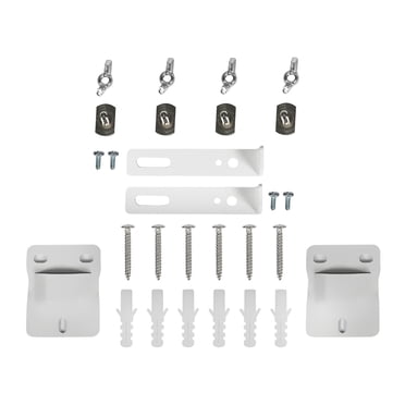 Set of 3 Vertical Blind Adjustable Wall Mount Brackets with 1.5 Inch ...