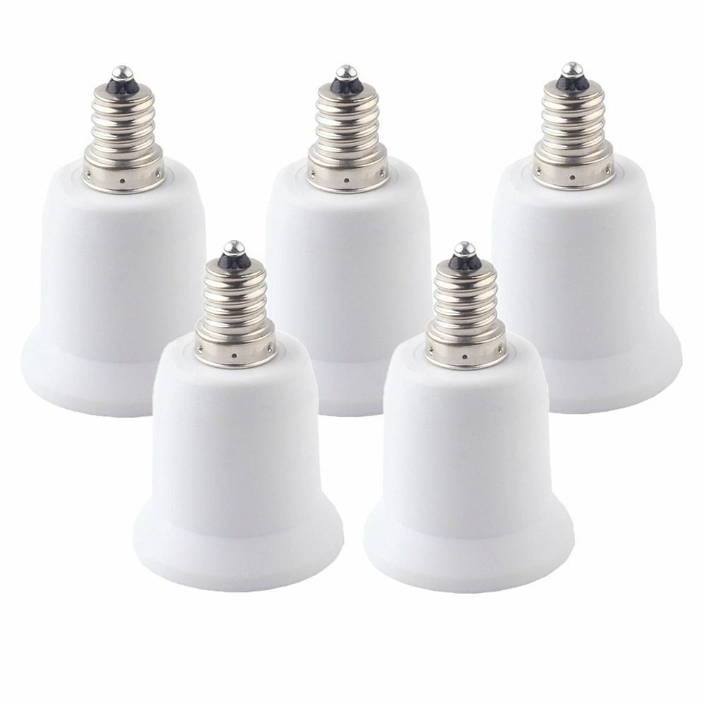 Adamax Candelabra to Standard Light Bulb Socket Adapter, 5-Pack ... Adamax Candelabra to Standard Light Bulb Socket Adapter, 5-Pack ...