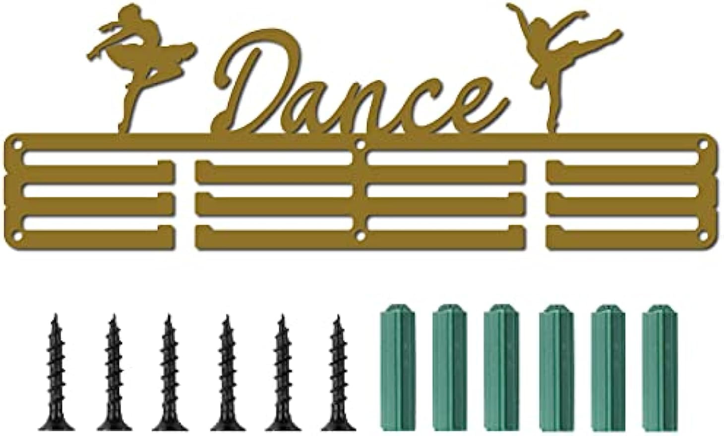 1set Dance Sport Medals Display Wall Mount Hanger Racks Badge 3 Rung ...