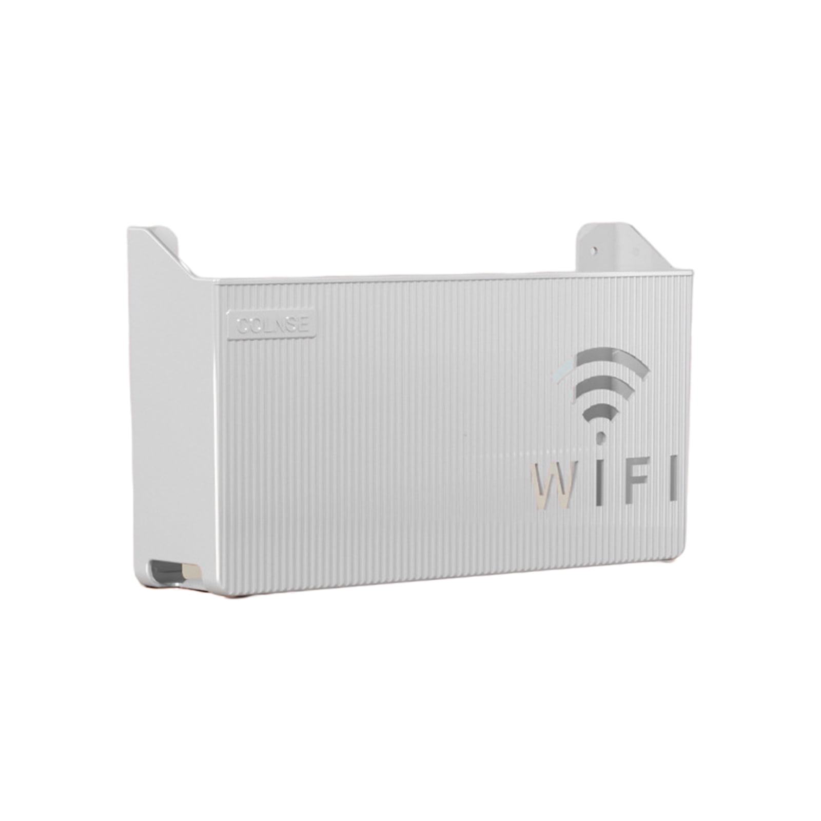 Wall Mounted Wifi Router Storage Box Cable Power Plus Wire Bracket ...