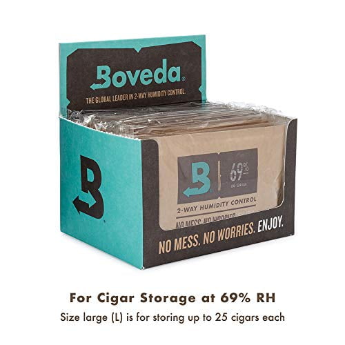 Boveda 69-Percent RH Retail Cube Humidifier/Dehumidifier, 60gm, 12-Pack ...
