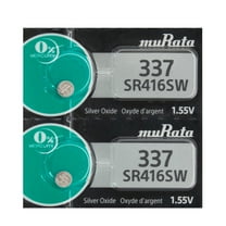 4 Murata 337 SR416SW SR416 SILVER OXIDE watch battery - Walmart.com