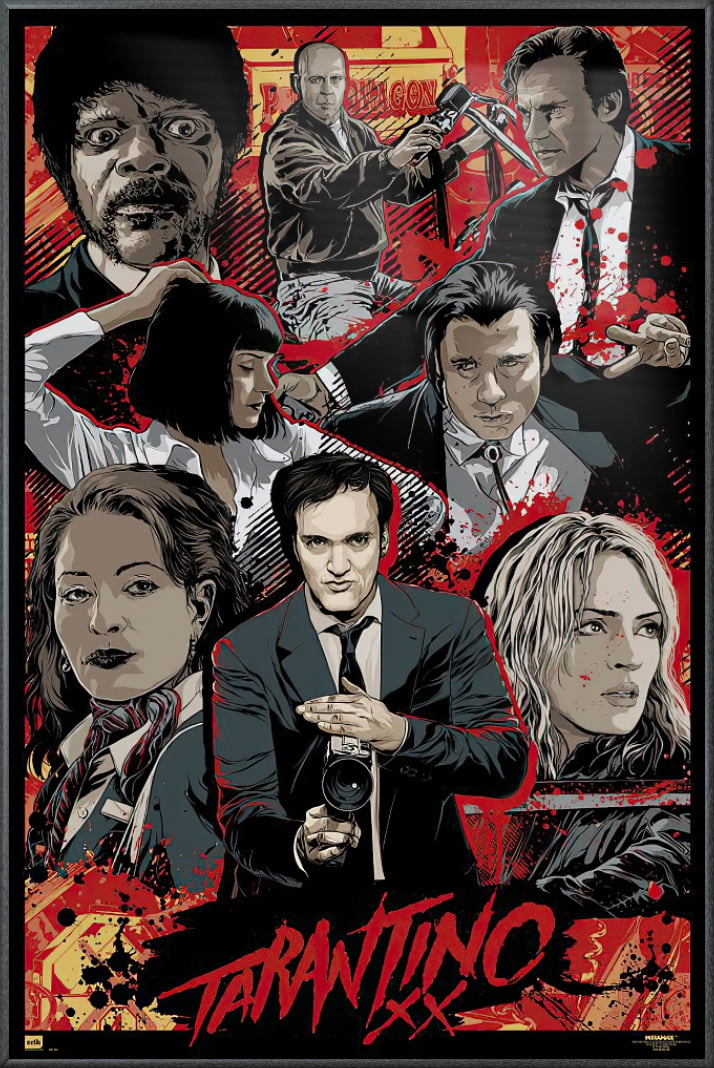 Tarantino Xx - Framed Movie Poster (Famous Quentin Tarantino Movies ...