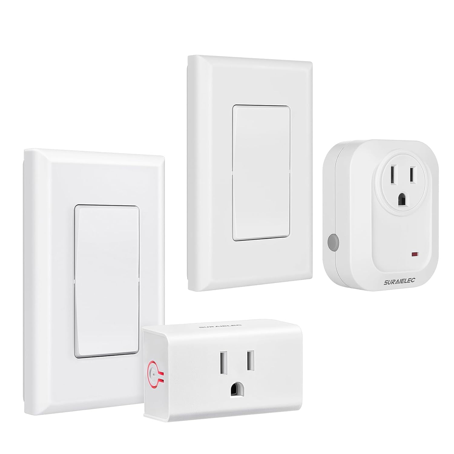 Wireless Wall Switch Remote Control Outlet, Pre-Programmed, Expandable ...