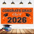 2026 Graduation Party Plastic Backdrop - 65" x 32.7" Congrats Grad ...