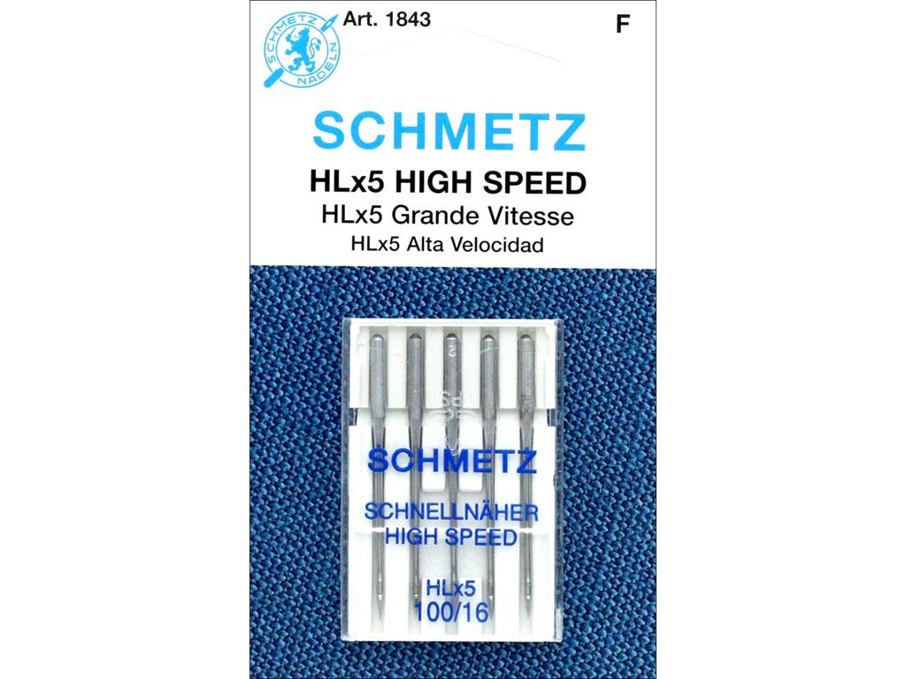Schmetz Needle High Speed Size 100/16 (Pack Of 5) - Walmart.com
