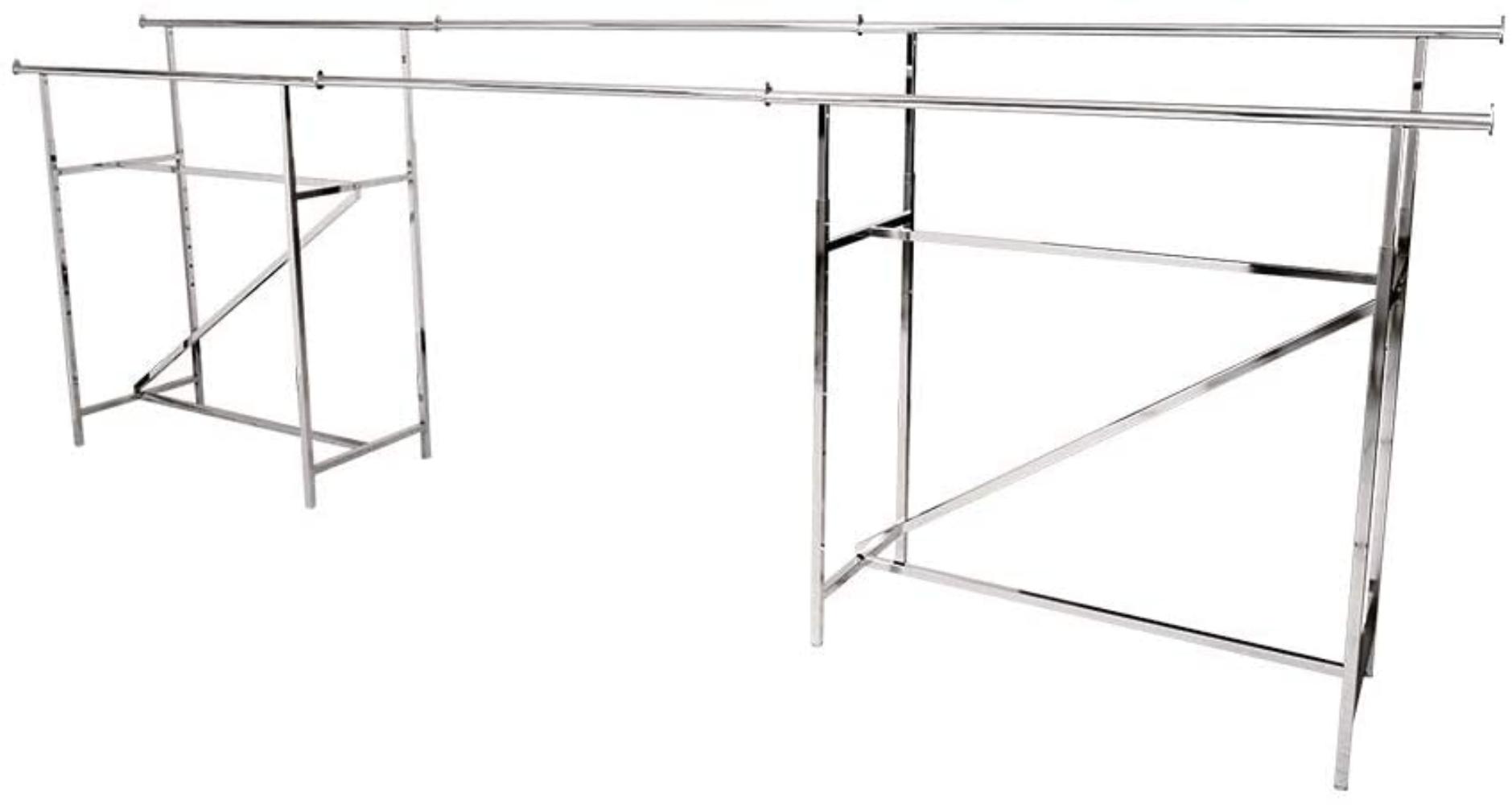 Buy SSWBasics Chrome Tandem Rails for Chrome Double-Rail Clothing Rack ...