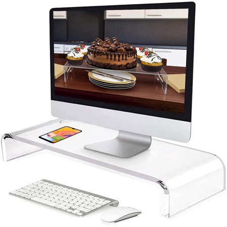 High Grade Clear Acrylic Monitor Stand,Computer Monitor Riser Stand ...