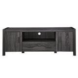 Carson TV Stand by River Street Designs for TVs up to 70", Charcoal ...