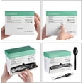 Plastic Spoons Disposable Individually Packaged Spoons Black 7-Inch ...