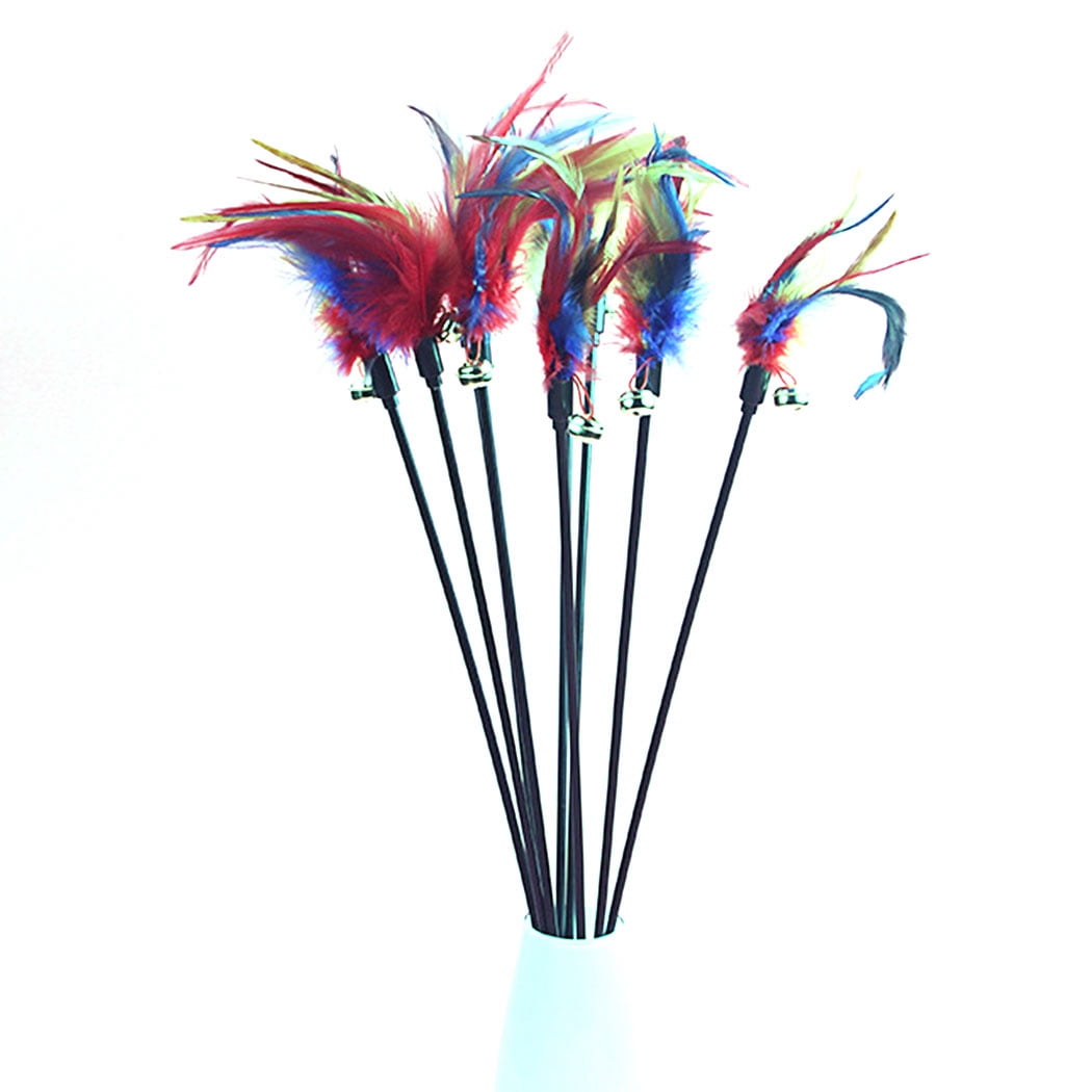 Click here for Nobrand Cat Teaser Stick Funny 3pcs Fake Feather C... prices