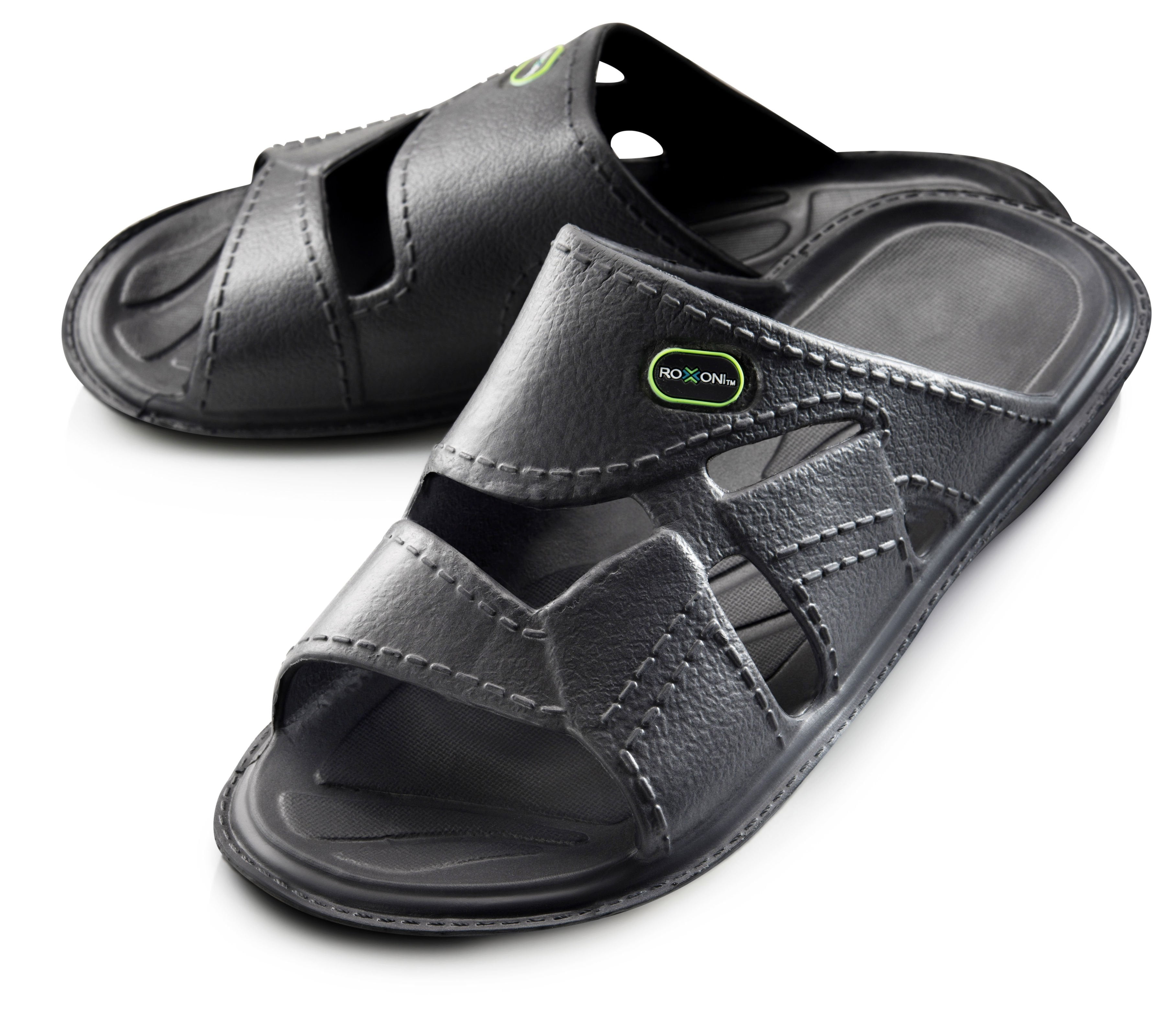 ROXONI Men's Double Strap Slippers Waterproof -sizes 7 to 12 -style ...