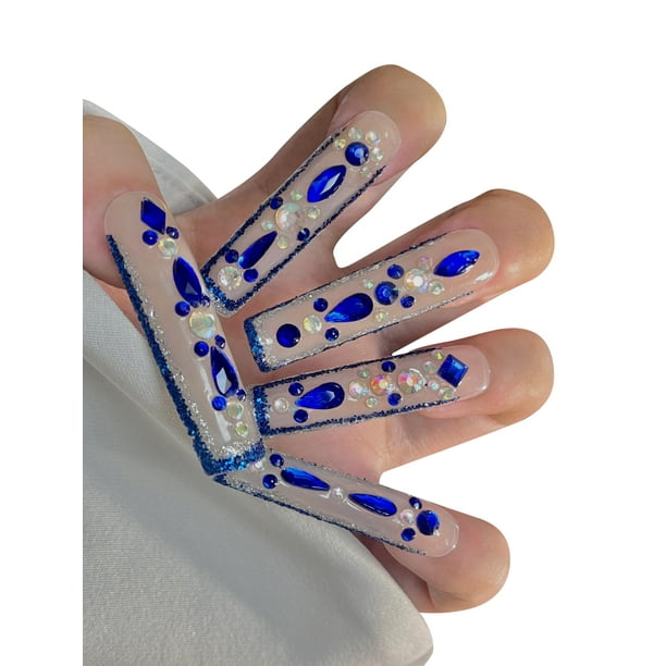Set de uñas postizas StareIdolon, ataúd blanco pintado a mano | Bodega ...