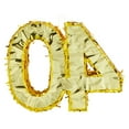 Gold Foil Number 40 Pinata for 40th Birthday Party Decorations ...