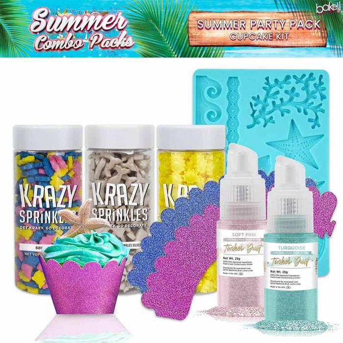 Papercraft Stamping - Summer Baking Glitter Kit 8 PC SET Summer Party ...