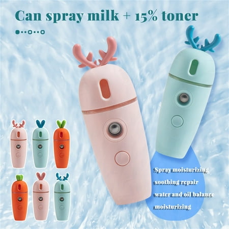 Mini Facial Humidifier 7 Color Gradient Misting Humidifier Mist Sprayer ...