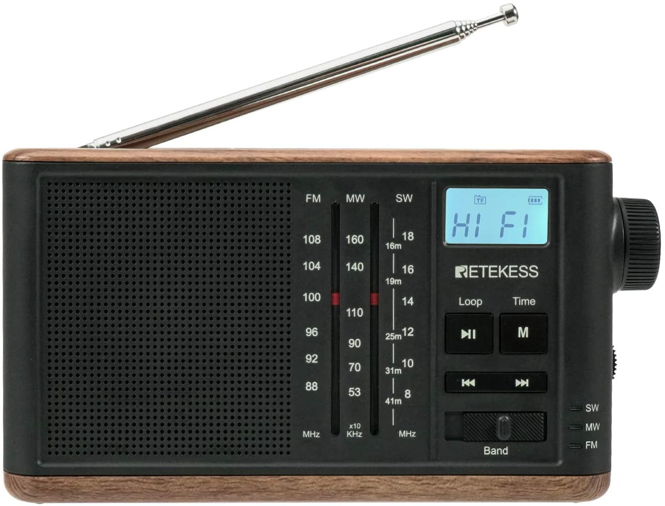 Retekess TR613 Portable Shortwave AM/FM Radio Battery Operated Retro ...