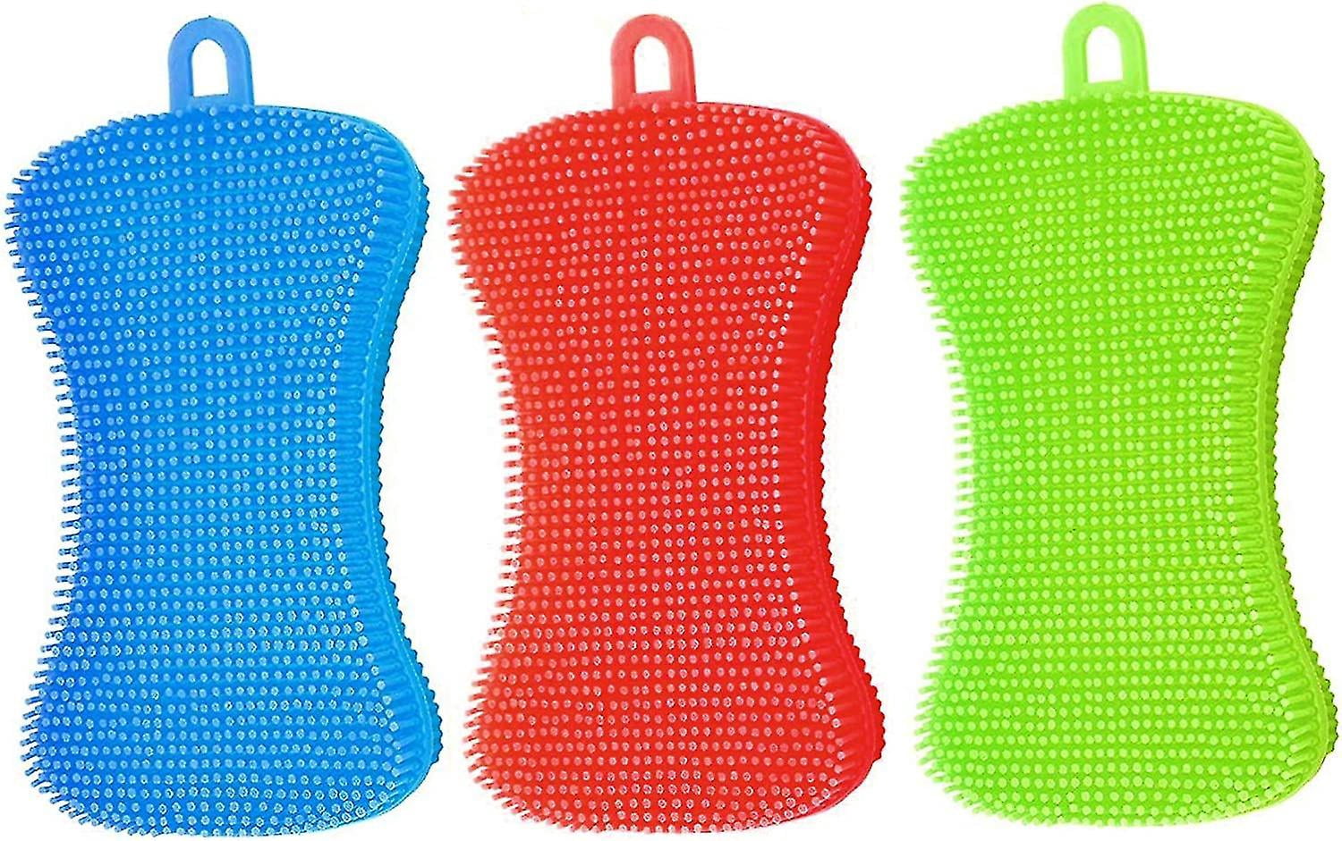 Silicone Sponge Dish Sponges , Magic Food-grade Dishes Multipurpose ...