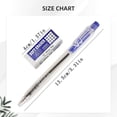 Ballpoint Pen & Eraser Combo Set,Transparent Plastic Pen Barrel with ...